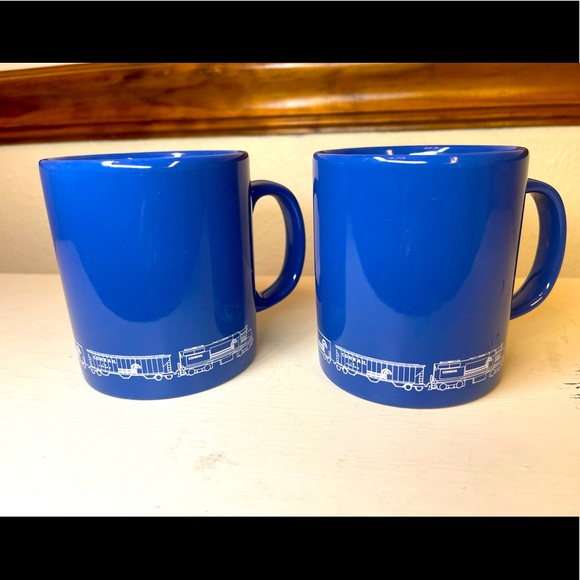 Coloroll Kilncraft | Dining | Vintage Collectible Conrail Blue Train ...